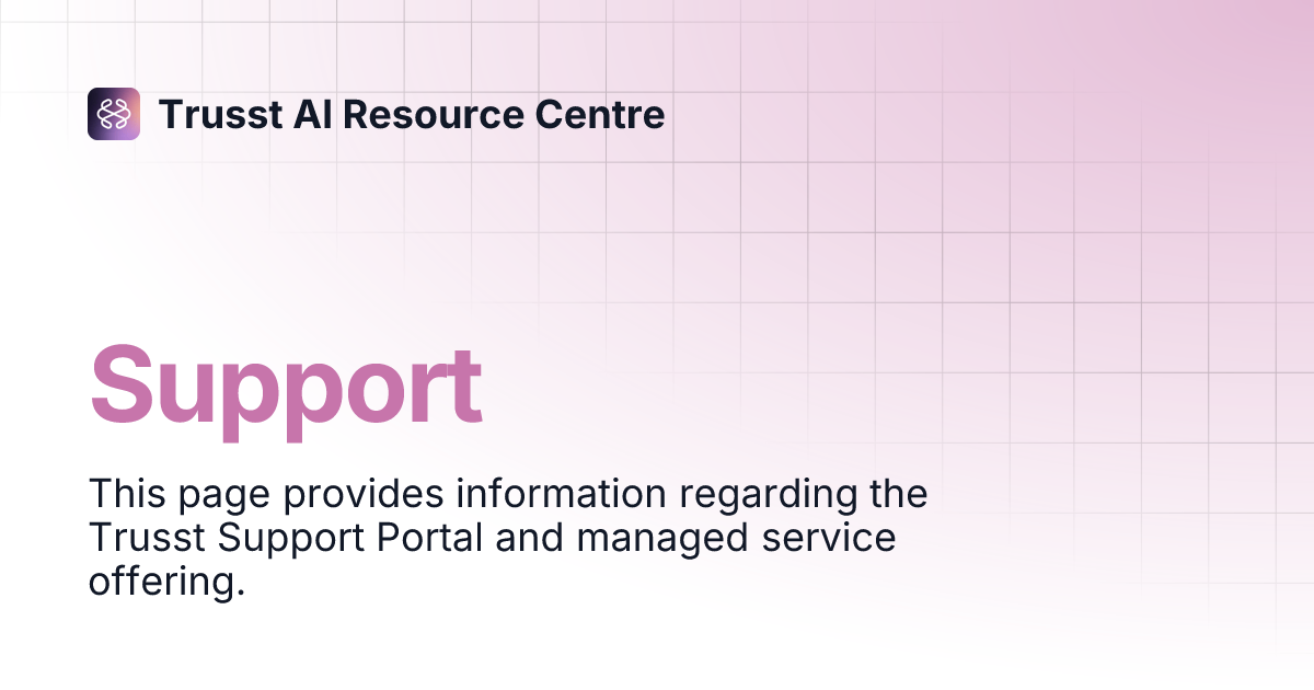 Support Trusst Ai Resource Centre